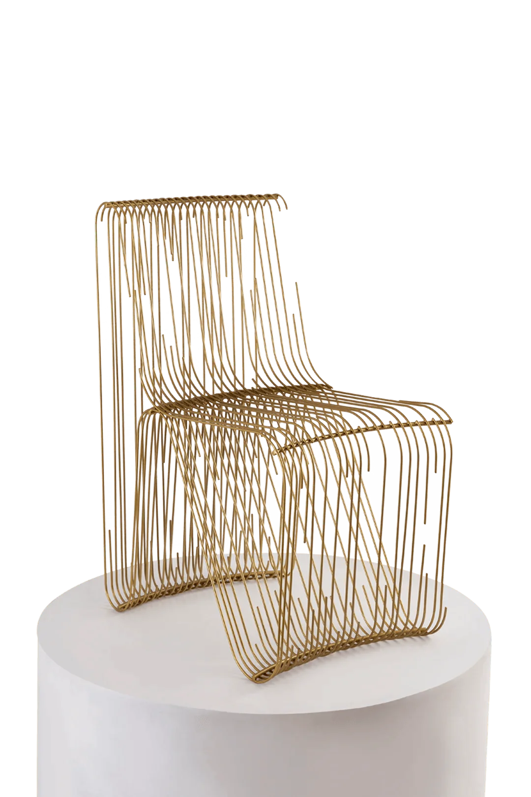 Glitch Chair | Luxury Handcrafted Designer Gold Finish Armchair – Nama Home